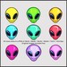 9+ * Alien Emotes - Icons - Ready to Use! - Retro Emotes, Space Emojis ...