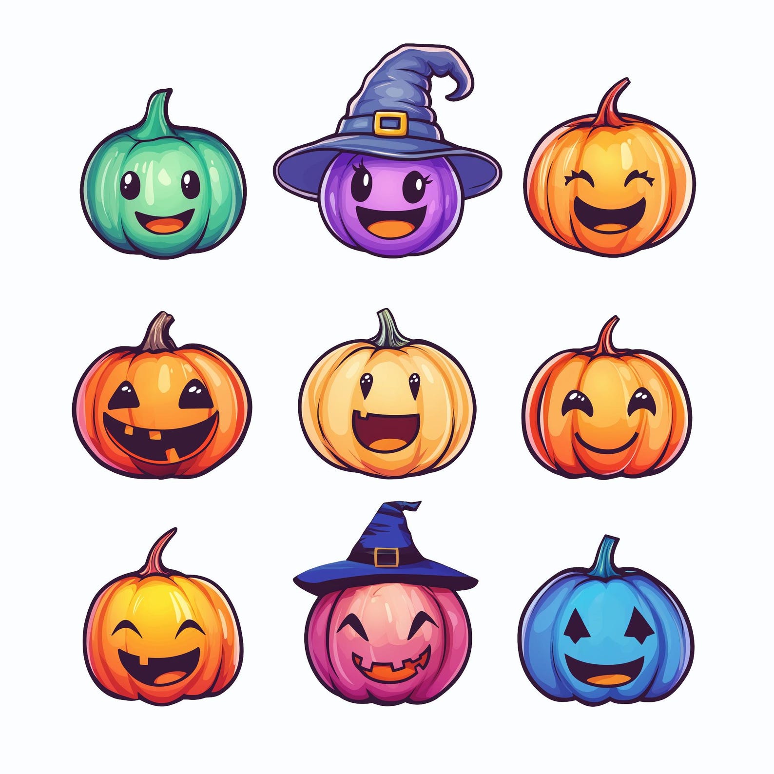 9+ * Pumpkin Emotes - Icons - Ready to Use! - Pumpkin Emotes, Halloween ...