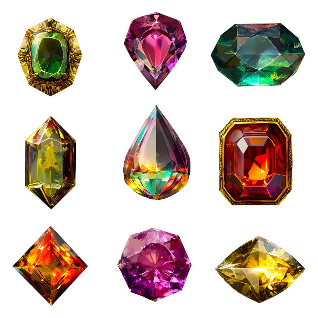 9+ * Gem Emotes - Icons - Ready to Use! - Diamond Emotes, Crystal ...