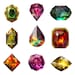 9 Gem Emotes Icons Ready to Use Diamond Emotes, Crystal Emotes, Twitch ...
