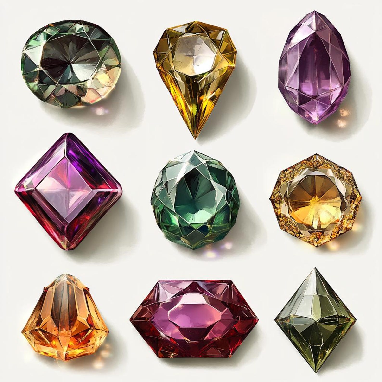 9+ * Gem Emotes - Icons - Ready to Use! - Diamond Emotes, Crystal ...