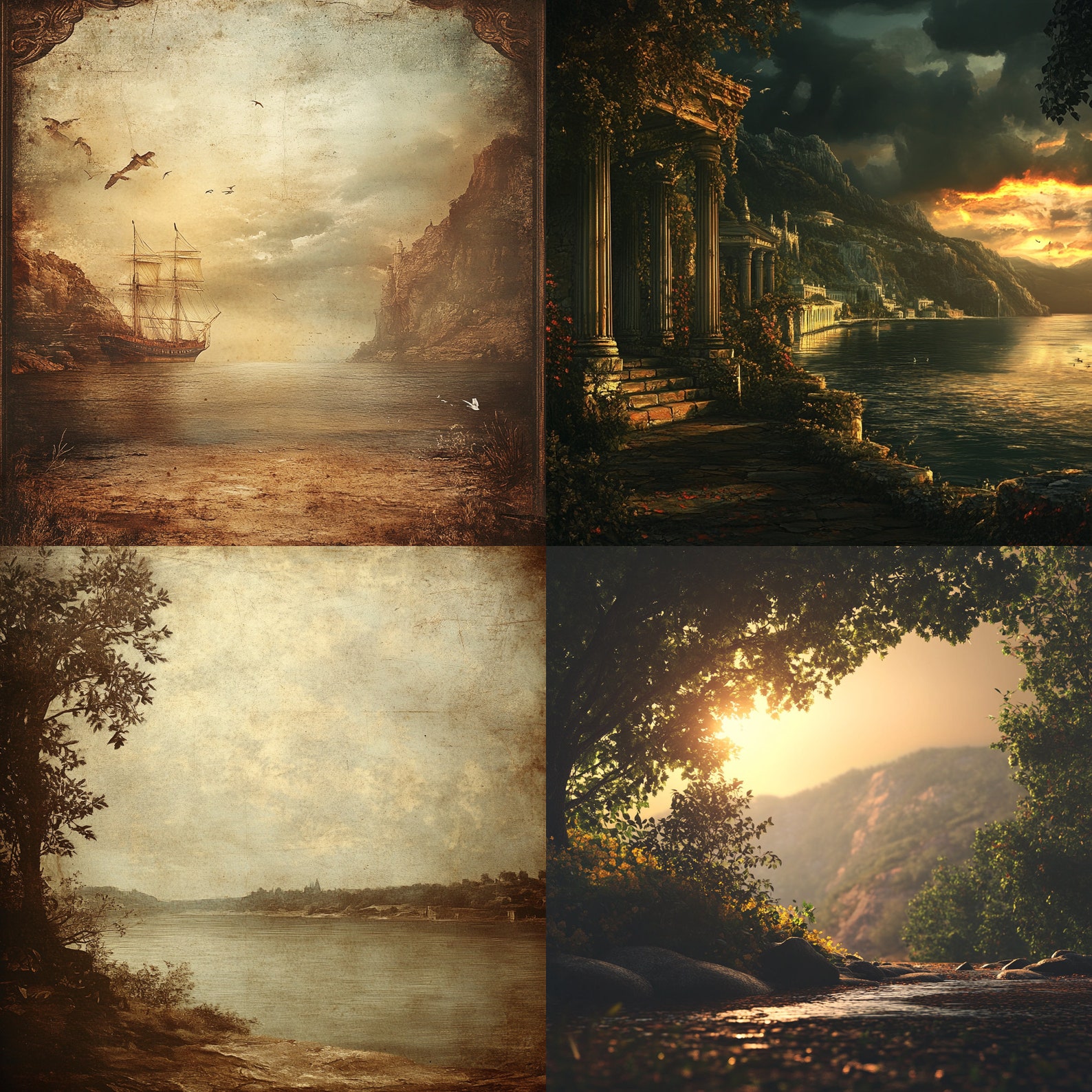 Custom/instant Designs Printable Art, Mountain, Antique, Victorian ...