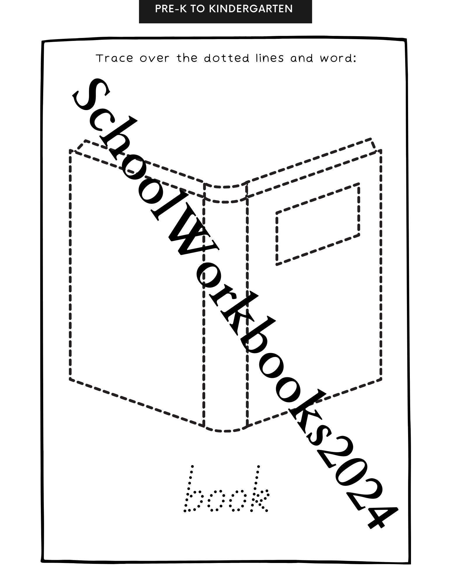 My First Learning Workbook: Pre-k to Kindergarten (25 Pages) - Etsy