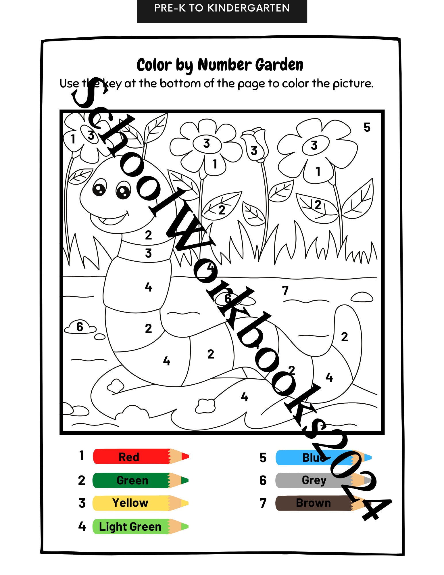My First Learning Workbook: Pre-k to Kindergarten (25 Pages) - Etsy
