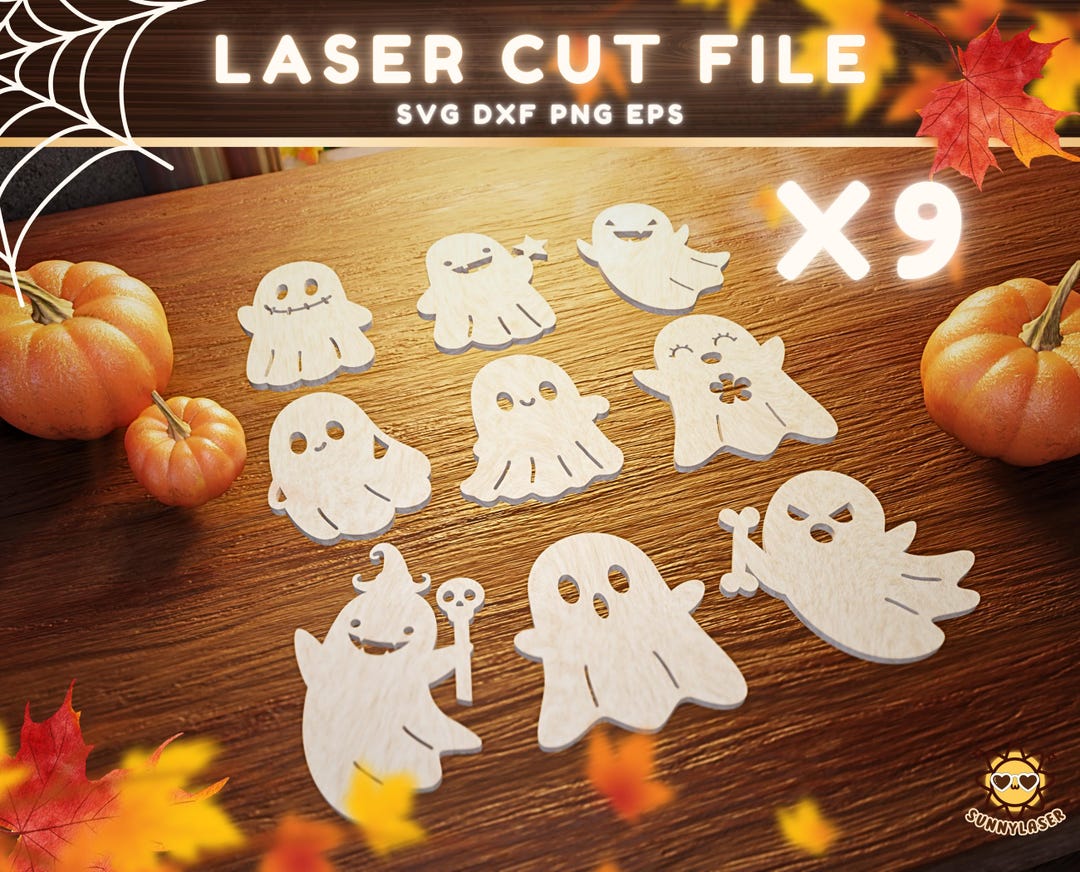 Halloween Ghost Bundle SVG , SVG Bundle Cut Files , Boo Ghost , Laser ...