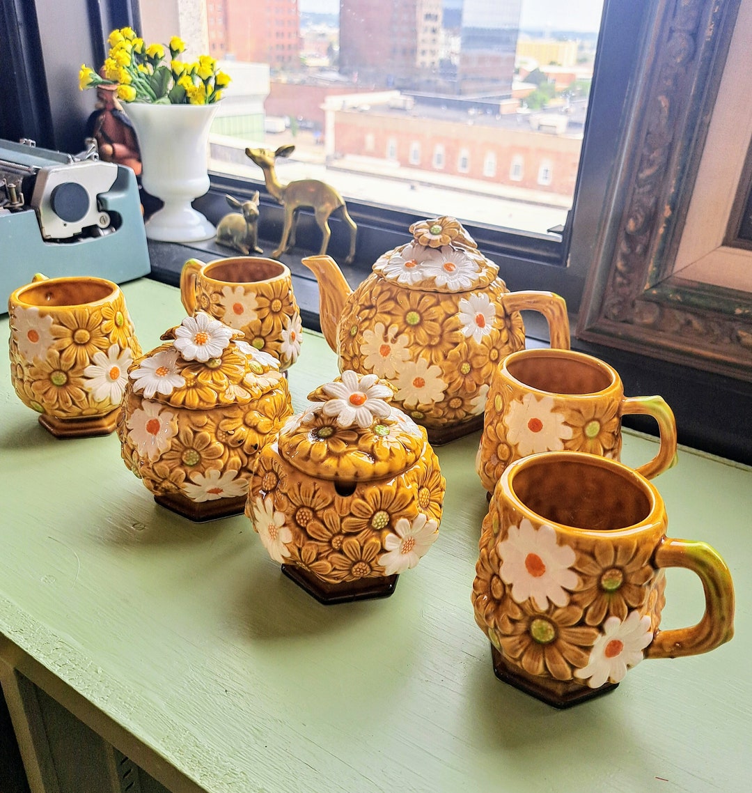1960s Fred Roberts Co Daisy Tea Set Japan - Etsy