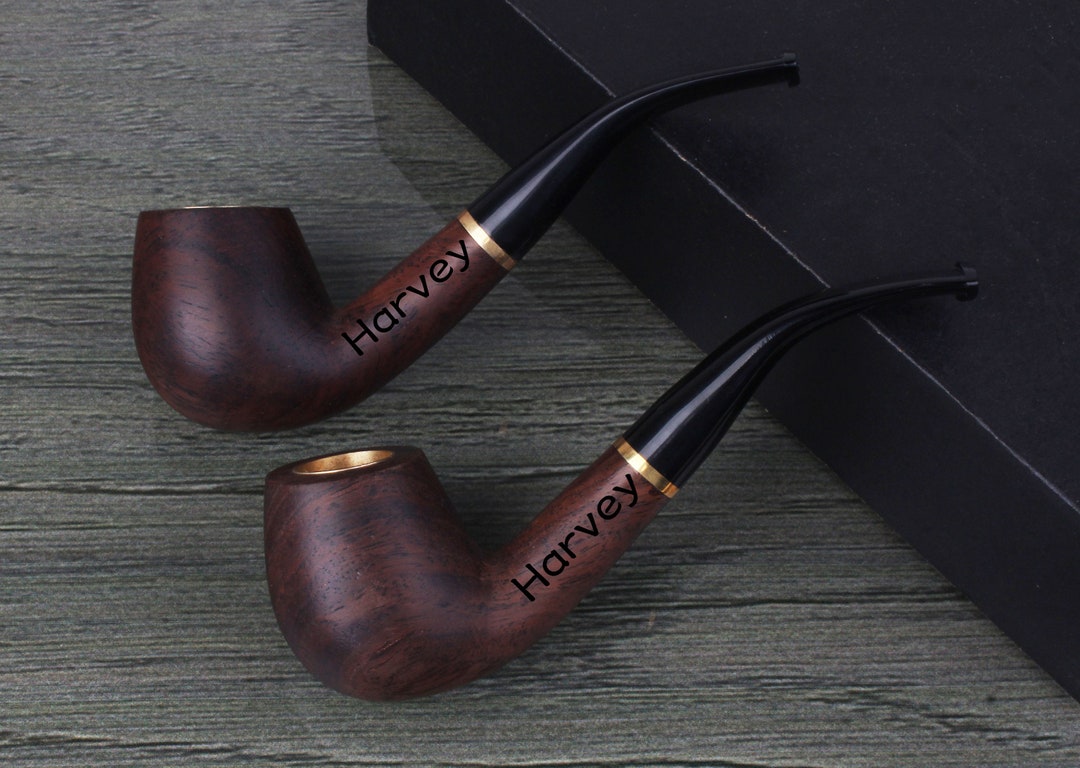 Engraved Wooden Tobacco Pipe, Set With Smoking Accessories ...
