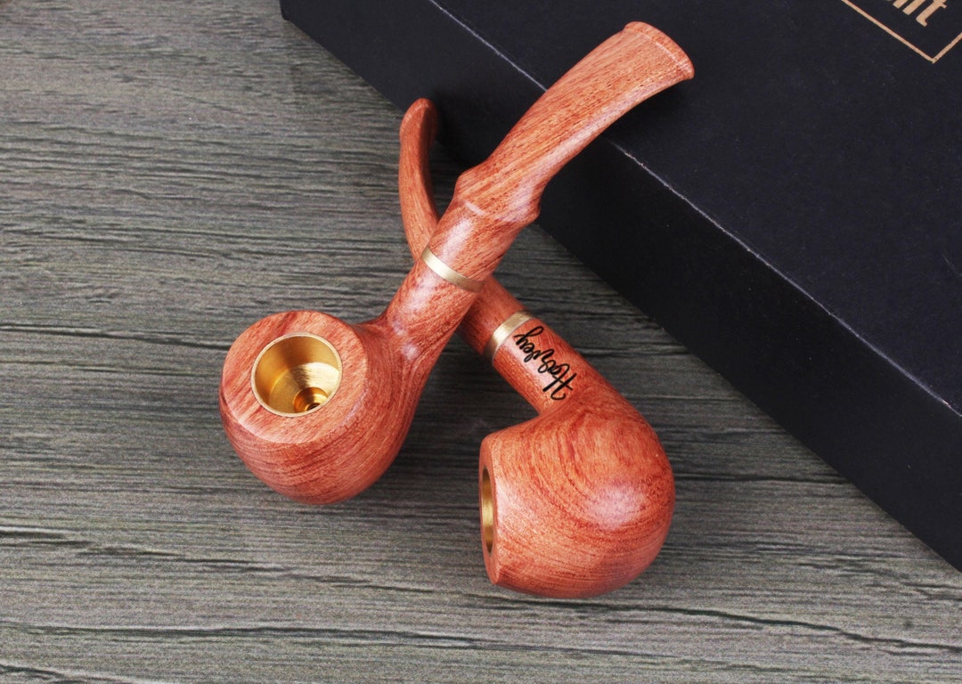 Personalized Wooden Tobacco Pipe, Custom Engrave Gift for Father's Day ...