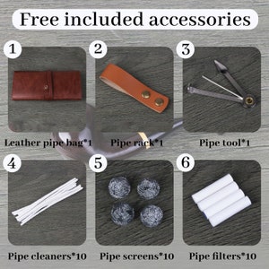 Personalized Wooden Tobacco Pipe, Custom Engrave Gift for Father's Day ...