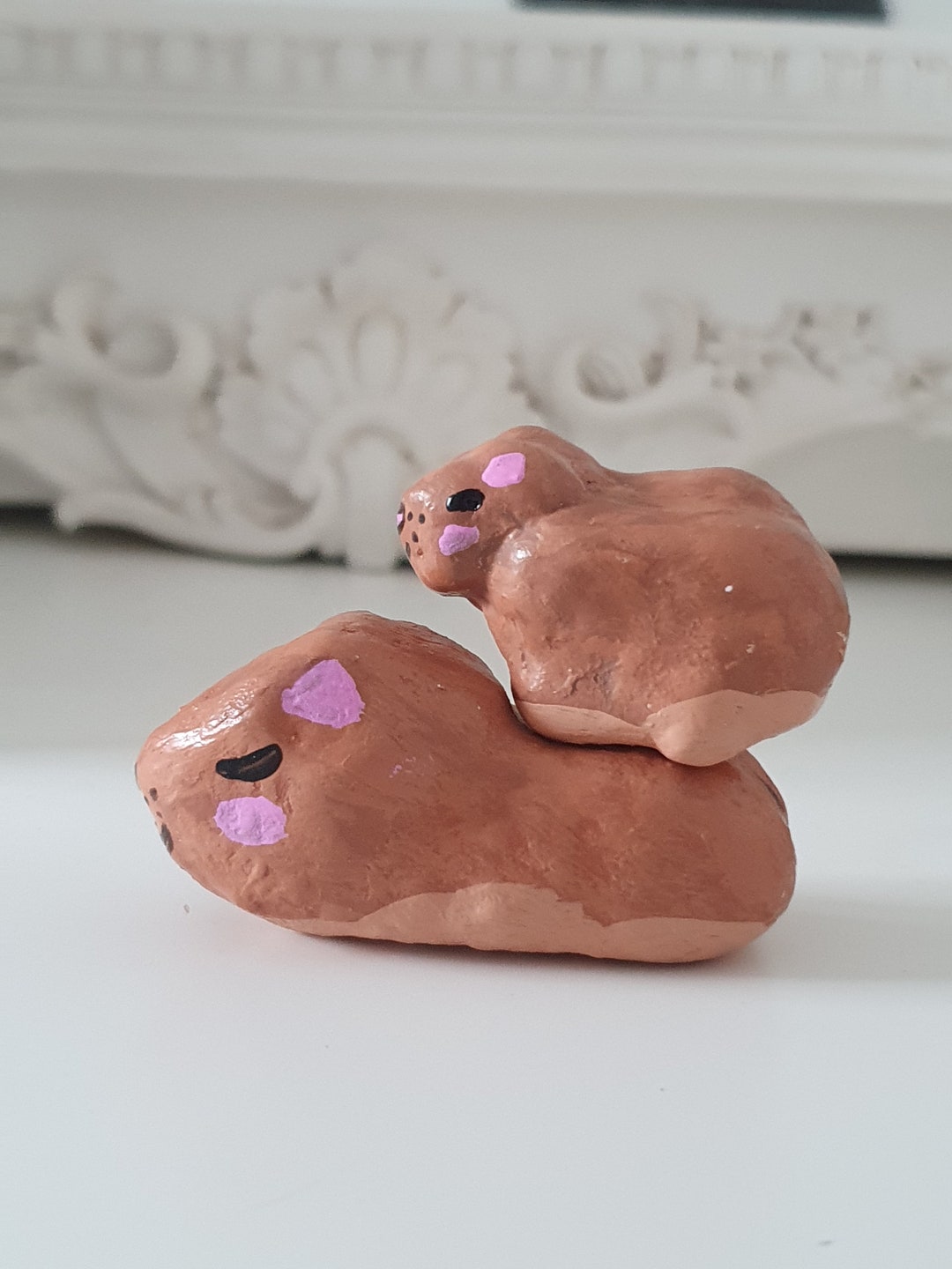 Big & Small Capybara Desk Friends - Etsy