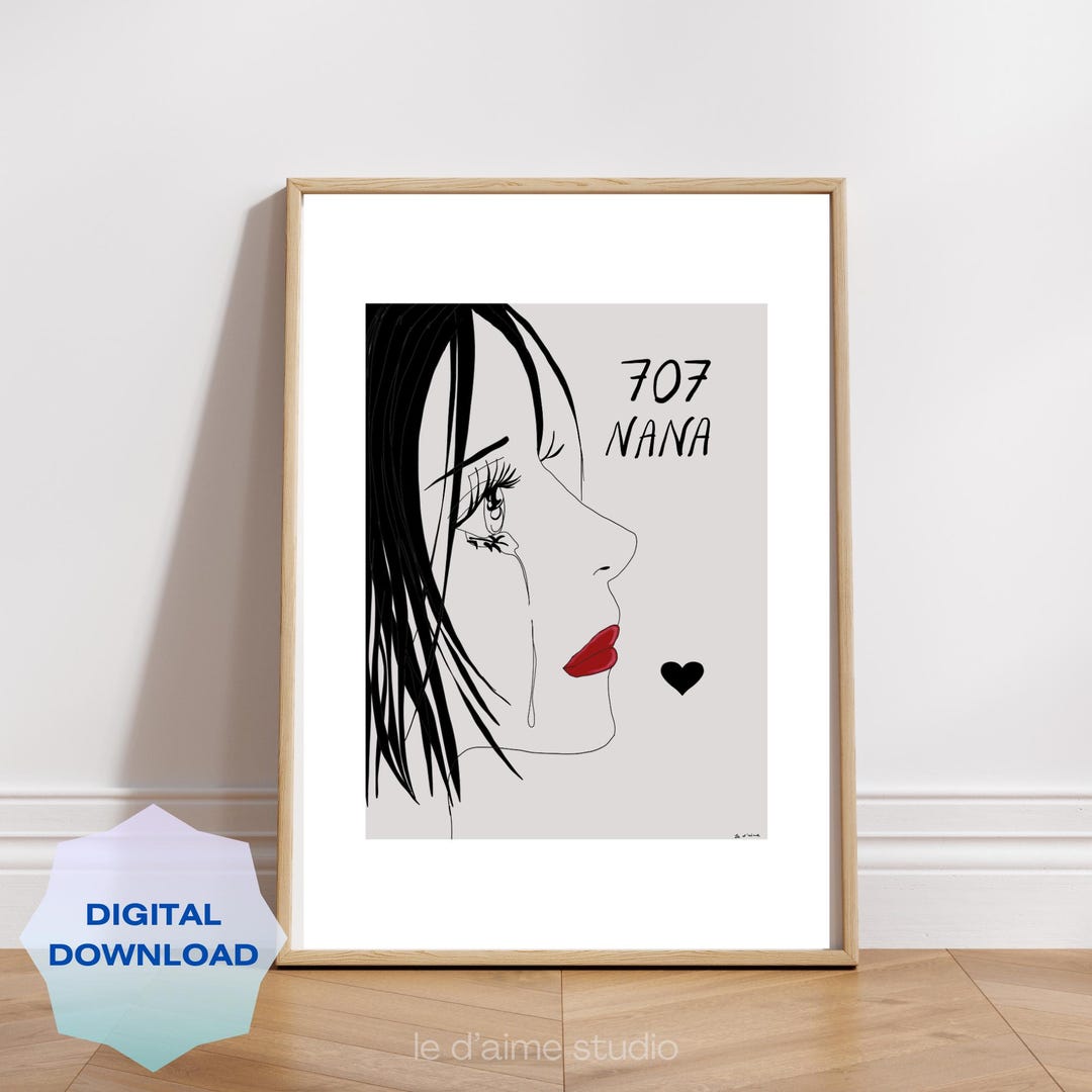 NANA 707 Manga Fan Digital Art Print | Instant Download| Anime Wall Art ...