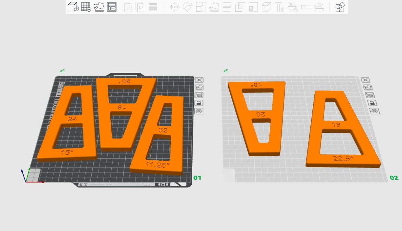 Wedgies for Segmented Bowl Turning DXF, SVG and 3mf Files for 3D ... Wedgies for Segmented Bowl Turning DXF, SVG and 3mf Files for 3D ...