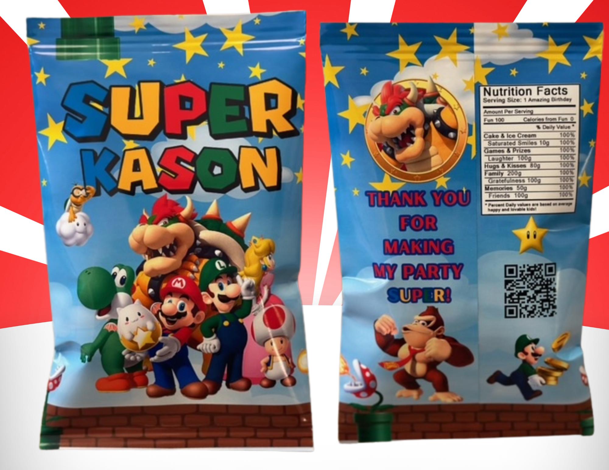 Super Mario Chip Bag Labels - Etsy
