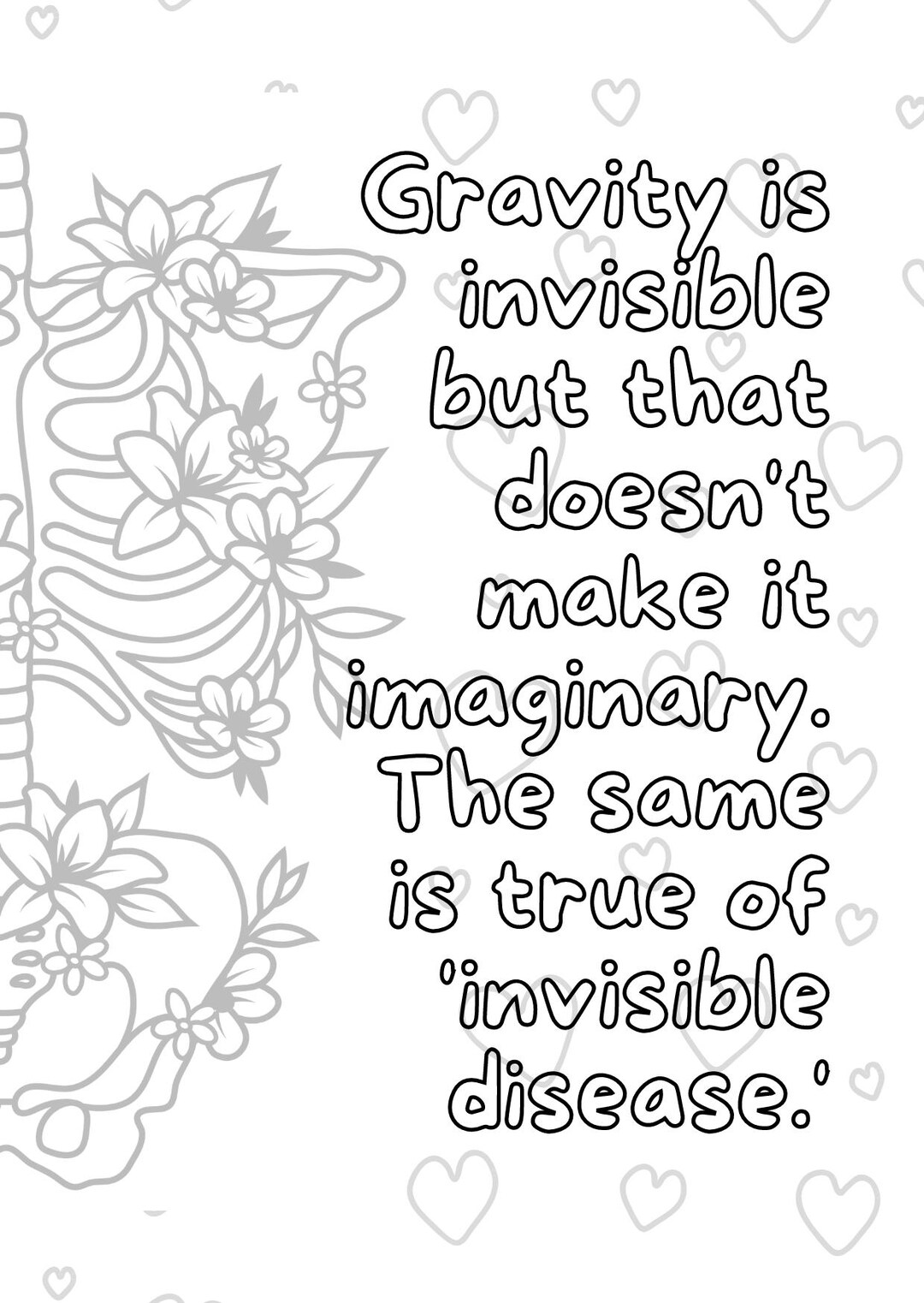 Mindfulness Colouring Print, Chronic Illness Colouring, Humour and Pun ...