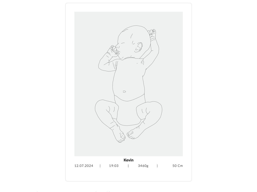 Printable Baby Poster, Birth Poster, Custom Baby Poster, Nursery Decor ...