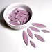 Pastel Lavender Purple Leaf Glazed Ceramic Mosaic Tile, 50g, DIY Craft ...