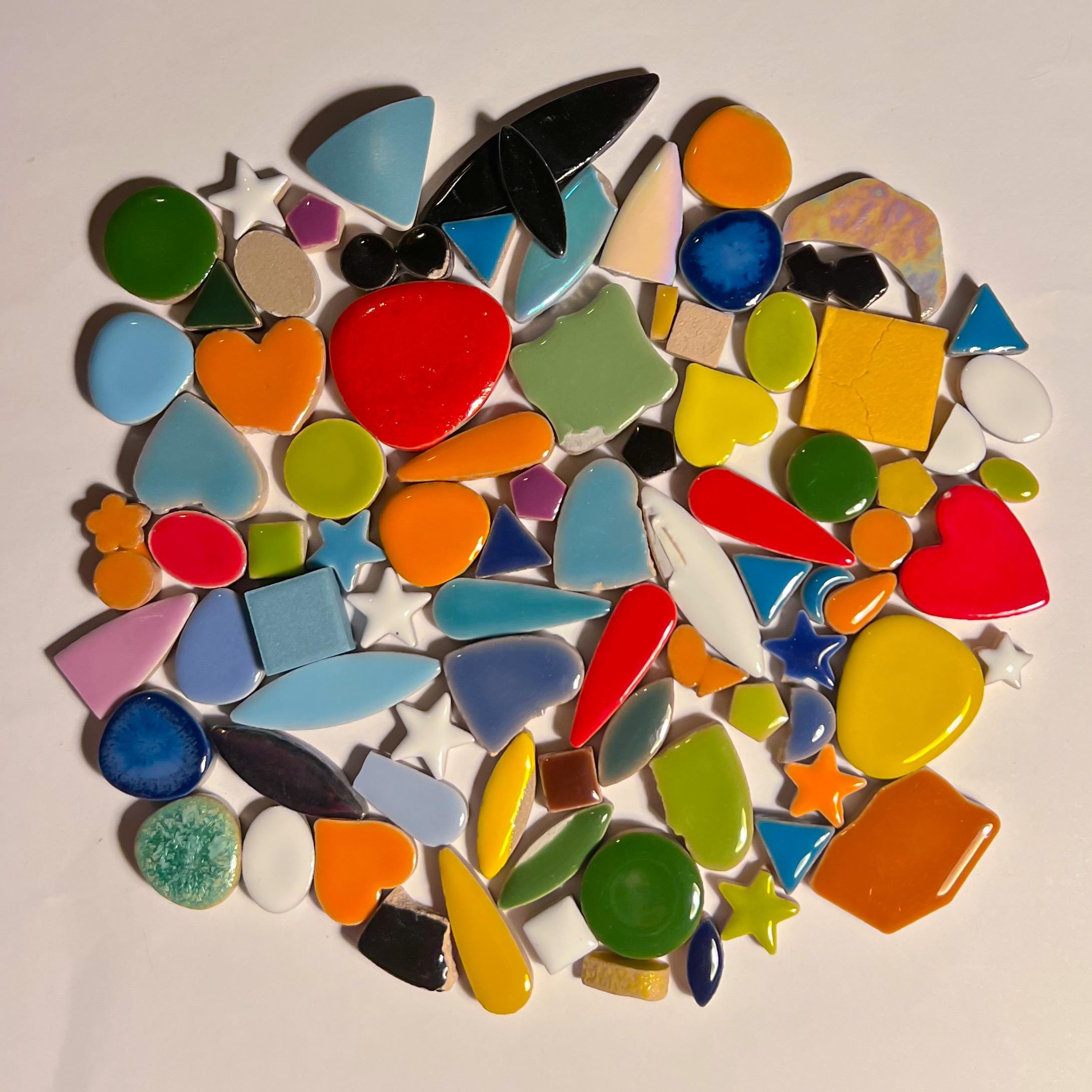 Colorful Random Mix Ceramic or Glass Mosaic Tile, BROKEN & CHIPPED ...