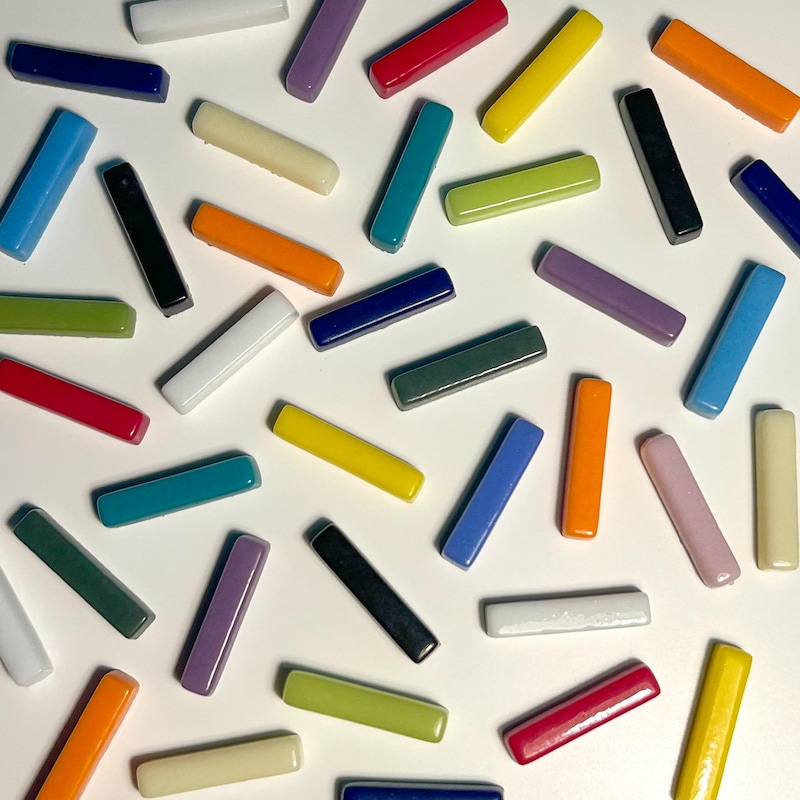 Red and Teal Tile - Etsy