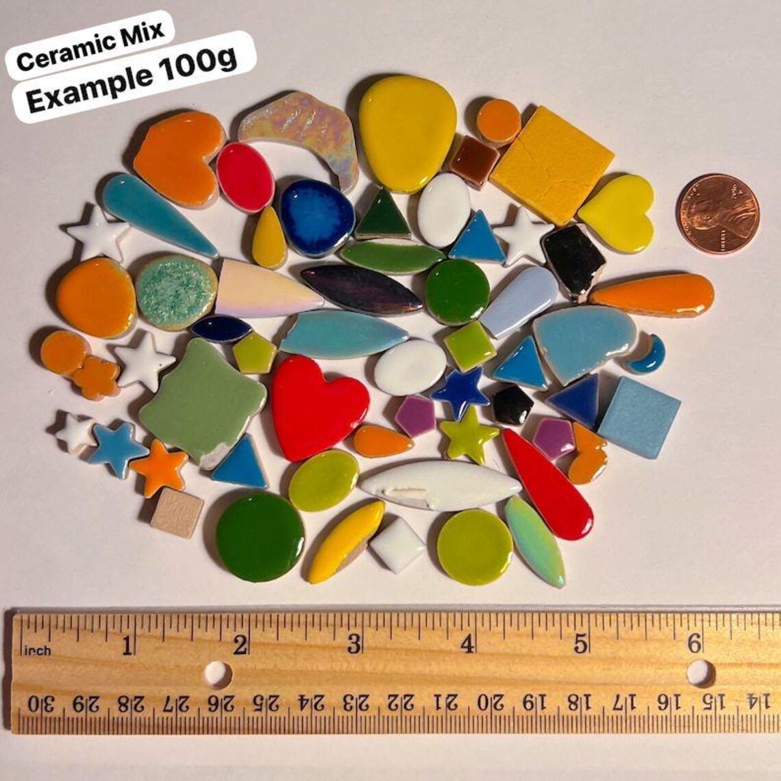 Colorful Random Mix Ceramic or Glass Mosaic Tile, BROKEN & CHIPPED ...