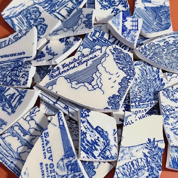 Mosaic Broken China - Etsy