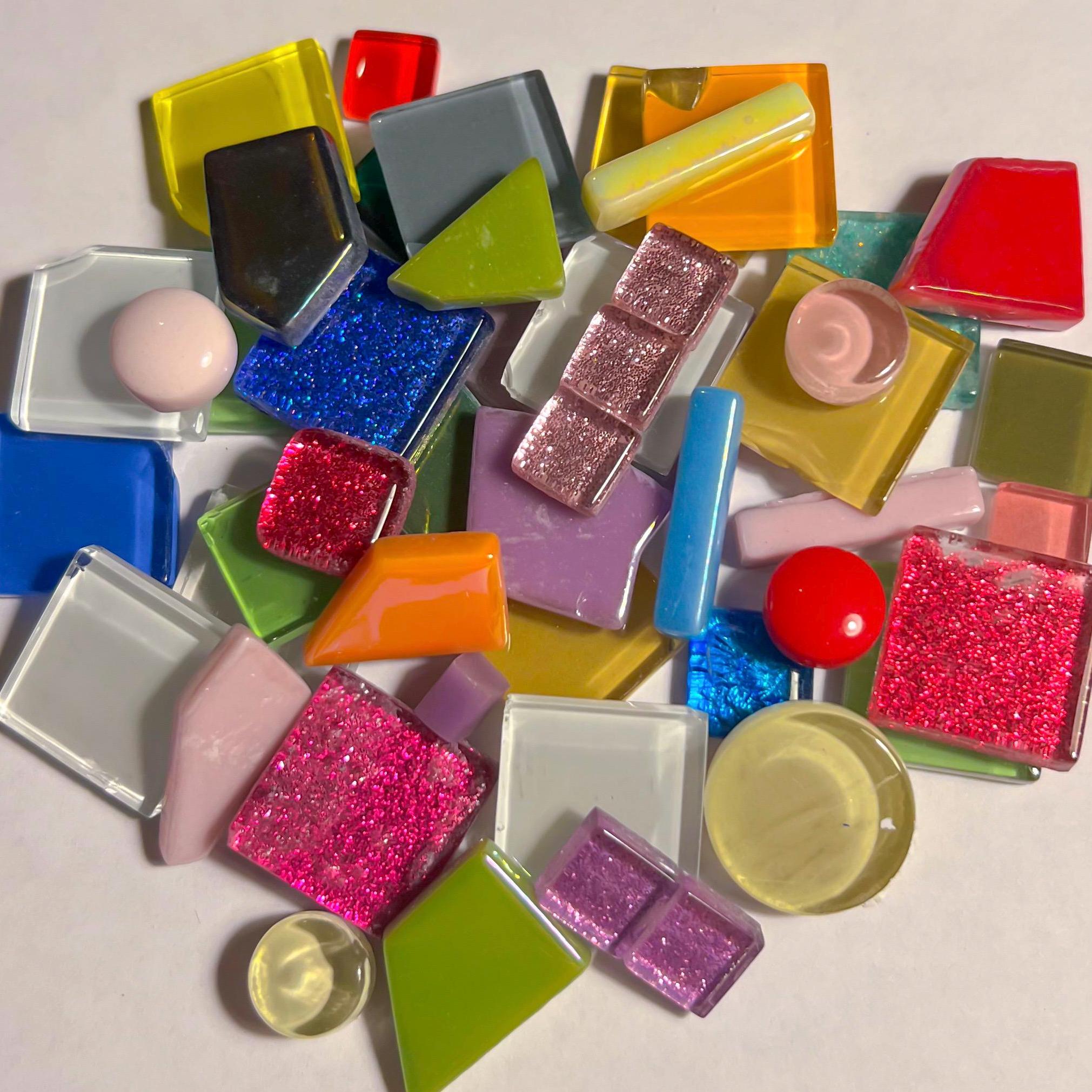 Colorful Random Mix Ceramic or Glass Mosaic Tile, BROKEN & CHIPPED ...