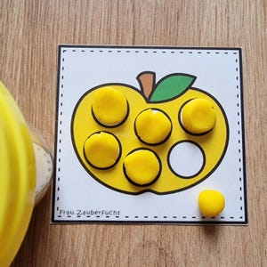 Apples - Fine Motor Skills & Color Matching With Colorful Apples ...