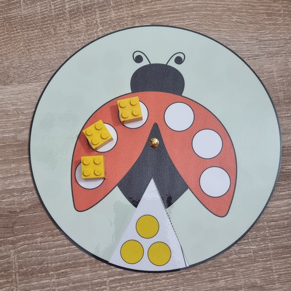 Ladybug Colors and Counting Wheels, Numbers 1 to 6, Match Colors and ...