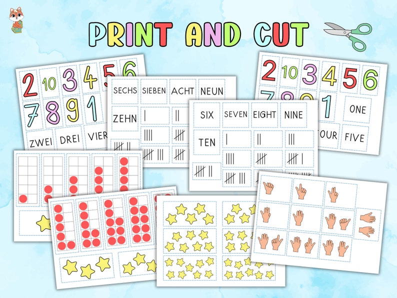 Number Matching, 1 to 10, Counting Practice, Counting Activity ...
