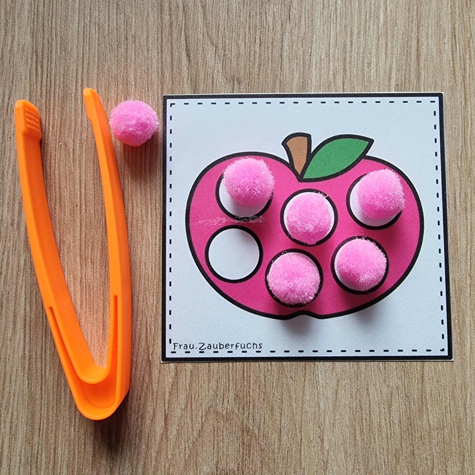 Apples - Fine Motor Skills & Color Matching With Colorful Apples ...