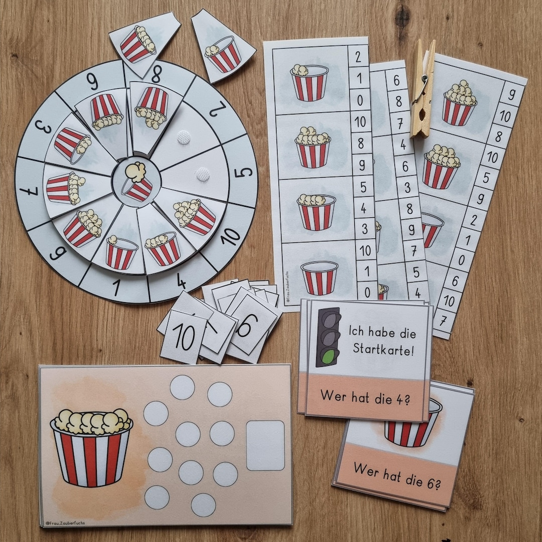 Math Set | Learn Counting and Numbers With Popcorn | Number Range 10 ...
