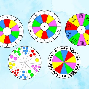 Ladybug Colors and Counting Wheels, Numbers 1 to 6, Match Colors and ...