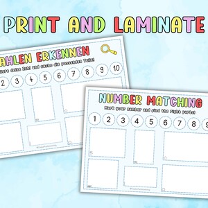 Number Matching, 1 to 10, Counting Practice, Counting Activity ...
