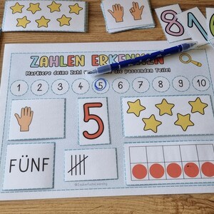 Number Matching, 1 to 10, Counting Practice, Counting Activity ...