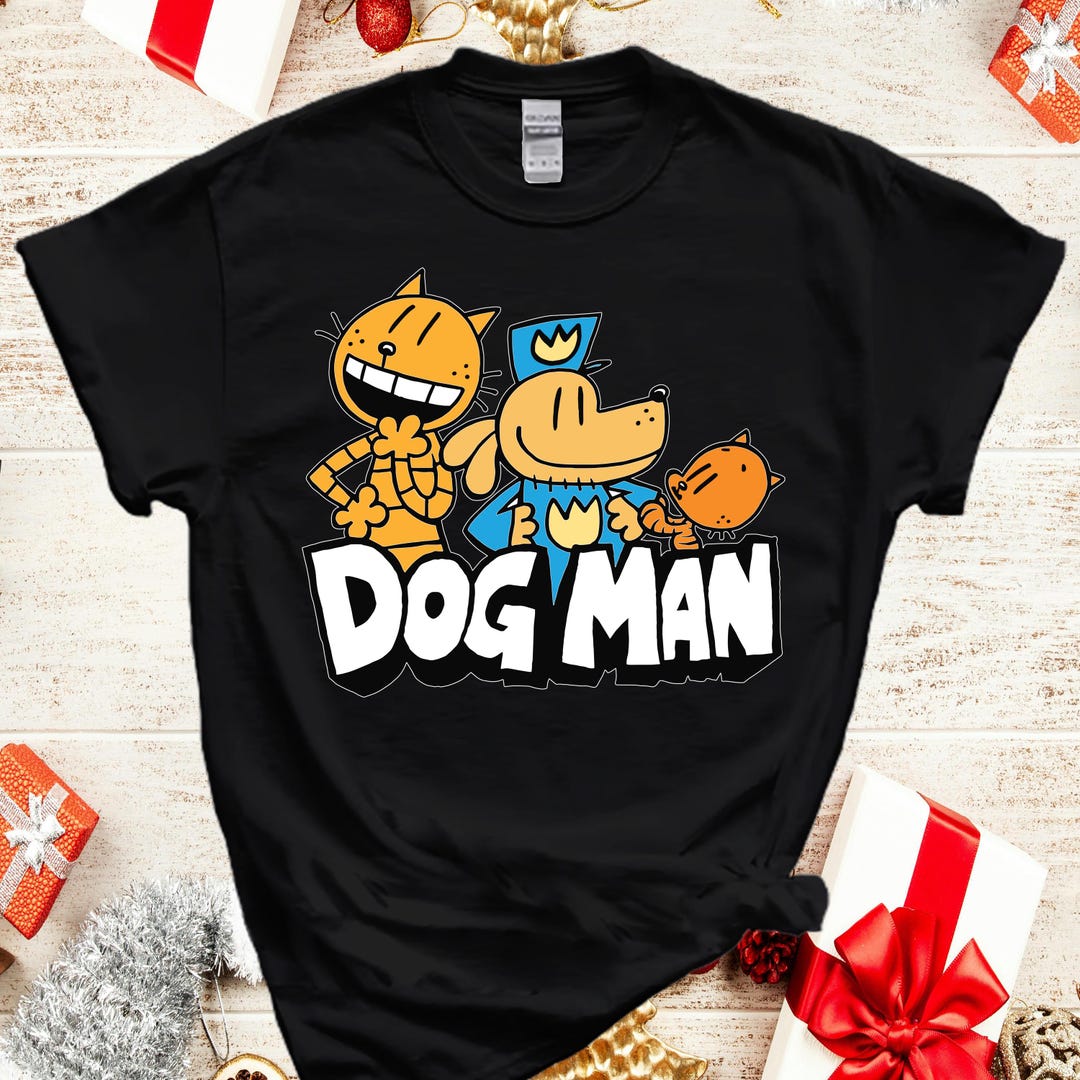 Dog Man World Book Day 2025 Tshirt, Dog Man Police T Shirt, Animal Dog ...