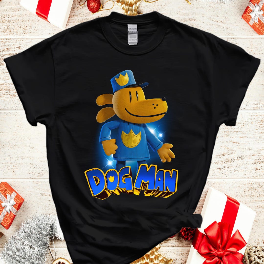 Dog Man Police T Shirt, Dog Man World Book Day Tshirt, Animal Dog Shirt ...