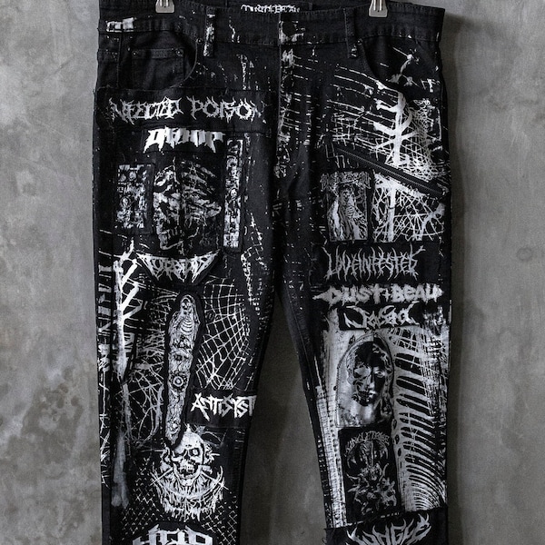Mens Punk Skinny Jeans - Etsy