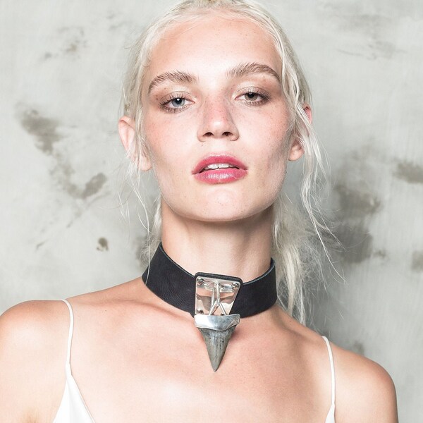 Shark Tooth Choker - Etsy