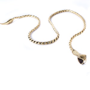 RAZORBACK SNAKE Lariat Bolo Chain Necklace - Etsy