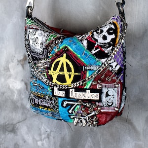 Colorful Punk Bag I Purse I Crossbody Bag I Hand Painted Bag - Etsy