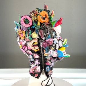 Ziggy Mimloid X Fart Debris X Jungle Tribe Collab Custom Leather Mask ...