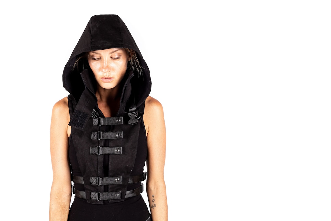 Black Shadow Hood in Canvas - Etsy