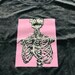The Ghastly Pink Distressed Unisex Boxy Skeleton Tee Shirt - Etsy
