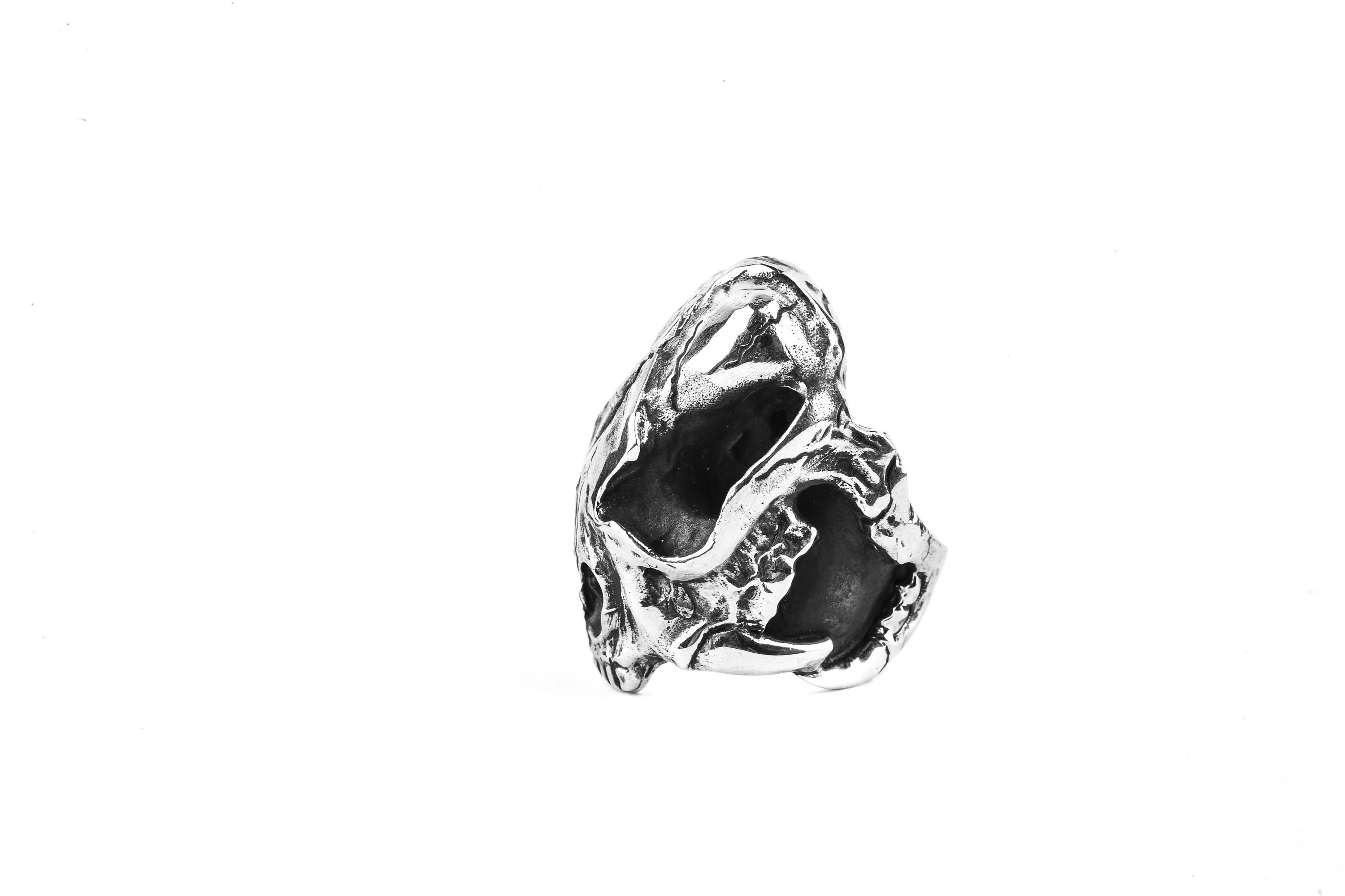 Saber Skull Unisex Statement Ring