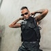 Tech9 Leather Hood With Shoulder Holsters | Tactical Techwear Pockets I ...