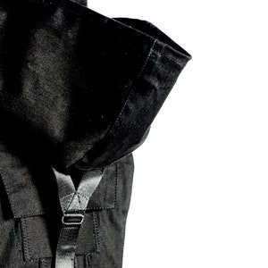 Black Shadow Hood in Canvas - Etsy