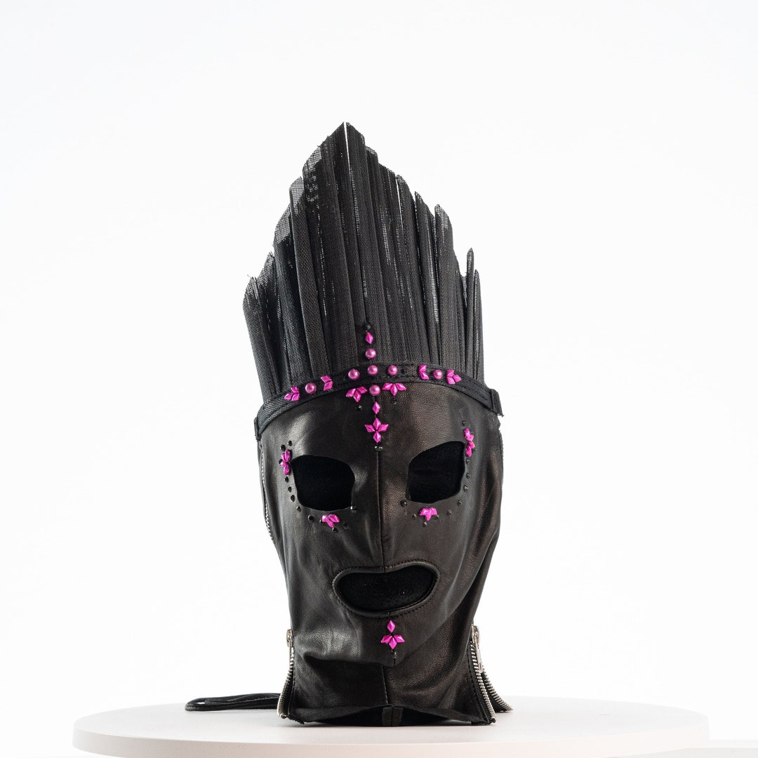 Jacqueline Michie X Jungle Tribe Collab Custom Leather Mask: Gimp God ...