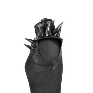 Modular Spike Epaulette Pauldron in Black Leather - Etsy