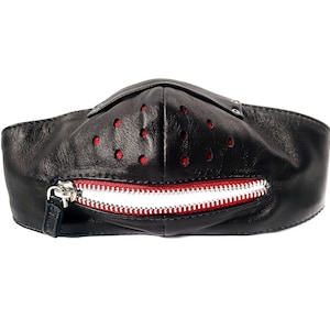 Red Zipper Mouth Face Protection Adjustable Adult Mask With Filter - Etsy