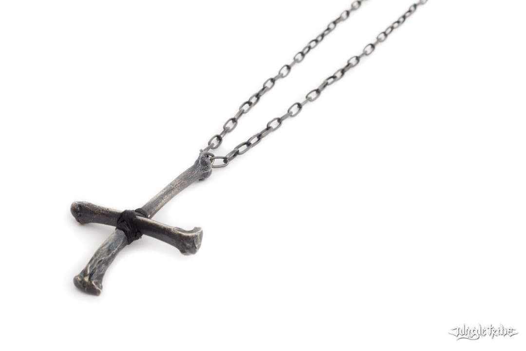 INVERTED CROSS COYOTE Bone Necklace - Etsy
