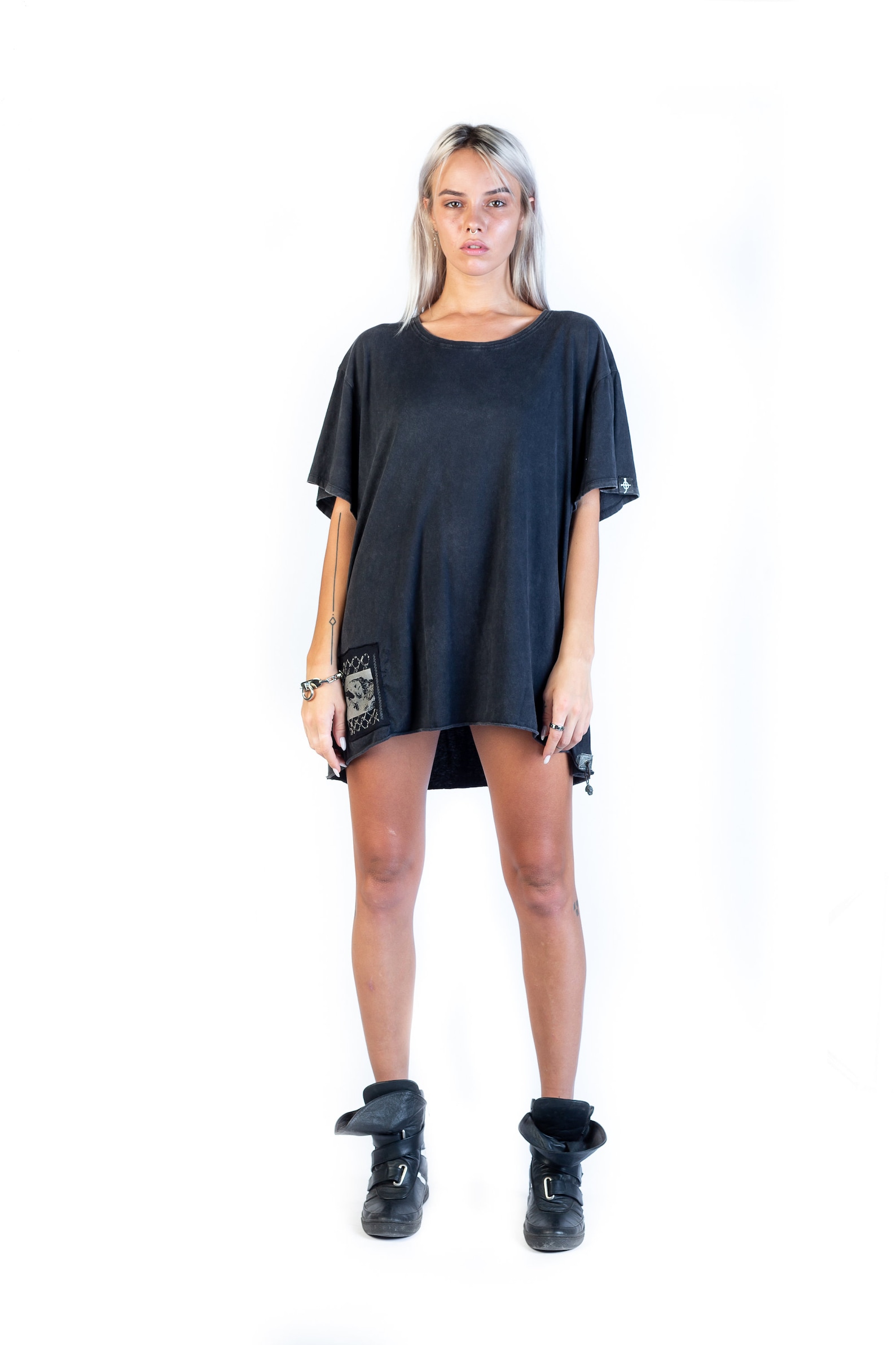 Caged Wolf Dusty Charcoal Unisex Oversized Tee | Etsy